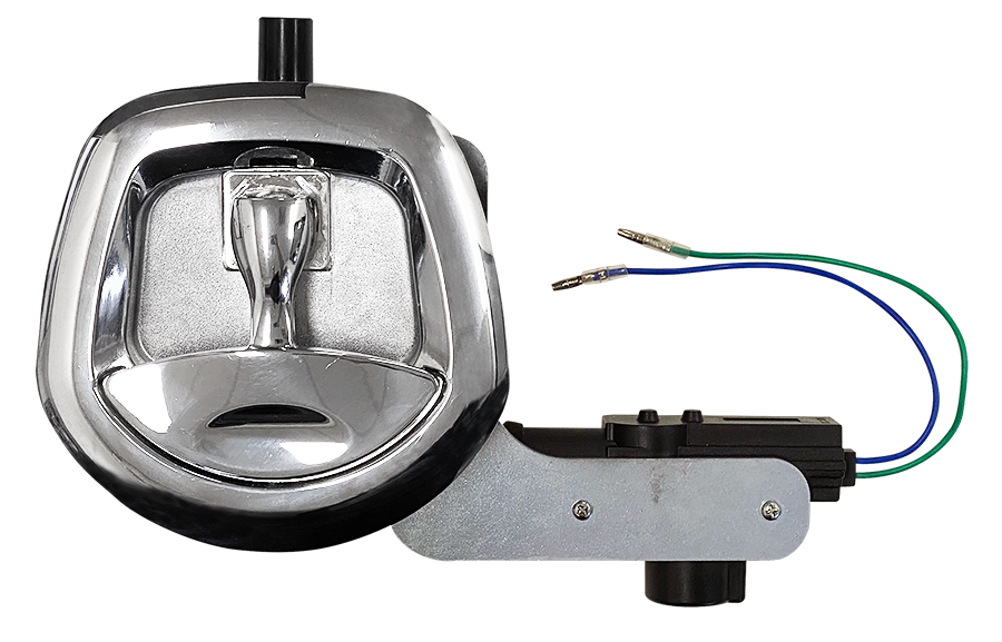 Whale Tail Lock Chrome with 12V Power Locking Kit » ovesco