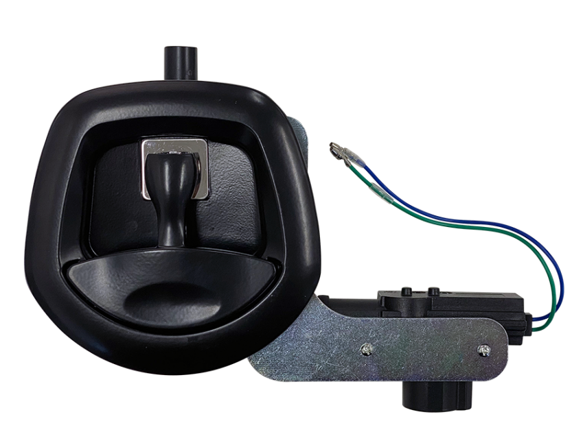 Whale Tail Lock Black with 12V Power Locking Kit » ovesco